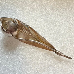 Vintage A Dragsted Sterling Silver Tulip Pin Denmark - Etsy