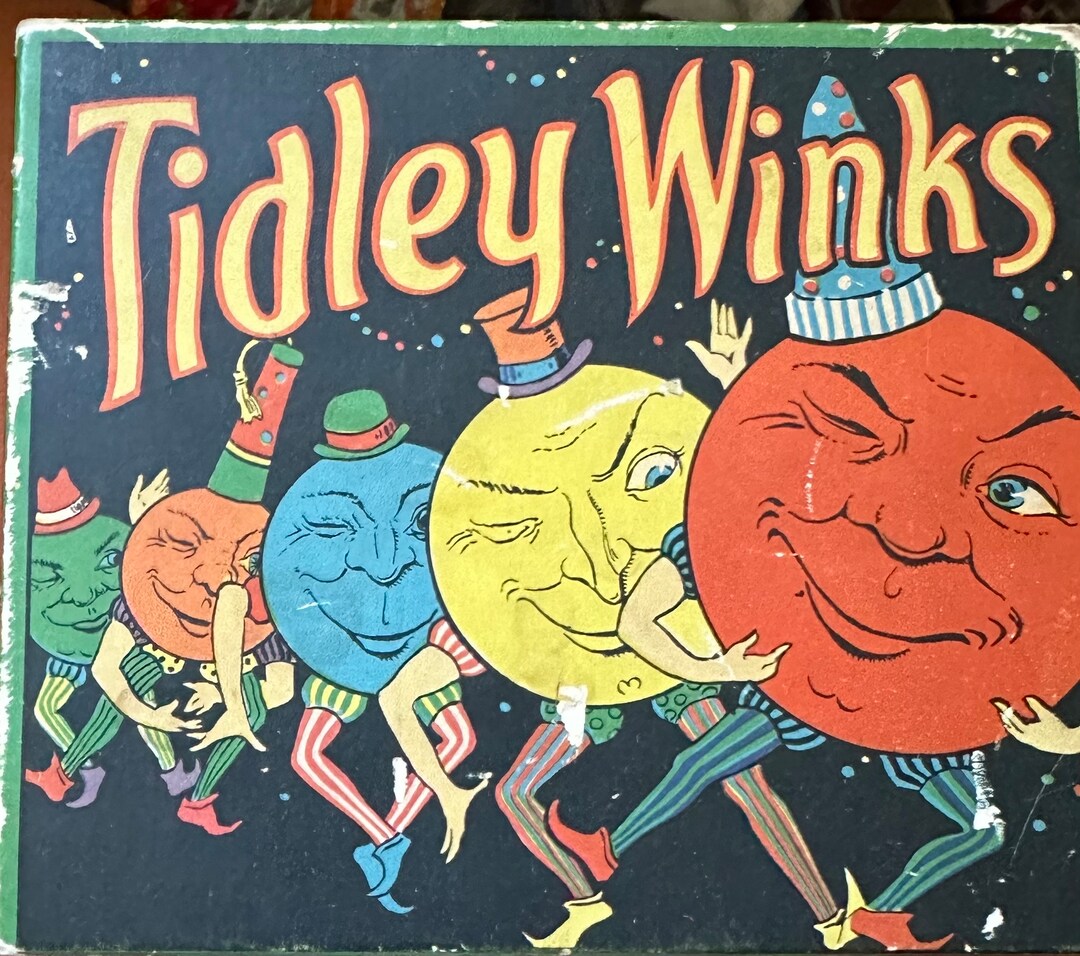 Antique Tidley Tiddlely Winks Game by Selchow & Righter Co the Best ...