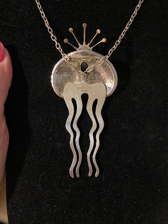 Bench made Sterling Portuguese Man of War Pendant Nec… - Gem