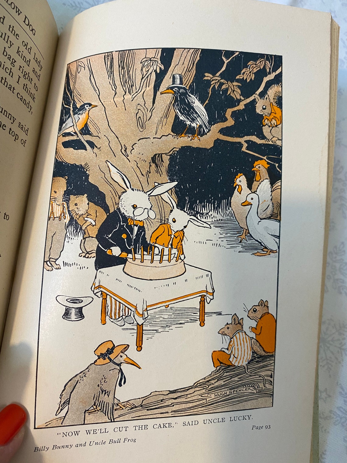 1920 Billy Bunny and Uncle Bull Frog Book by David Cory - Etsy