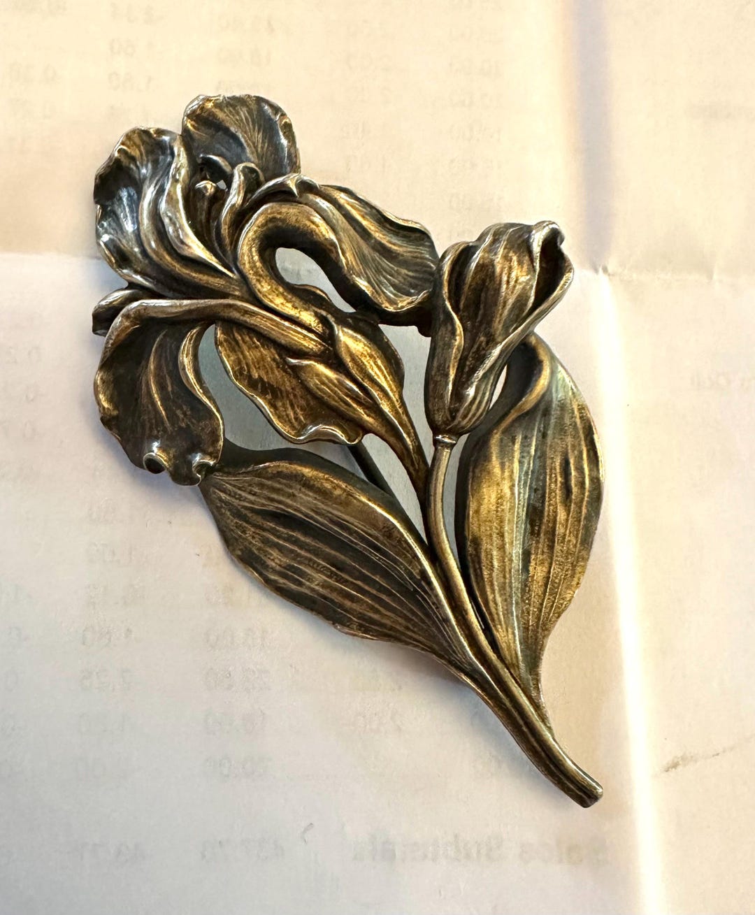 Art Nouveau William Kerr Sterling Silver Iris Flower Brooch 3.5” - Etsy