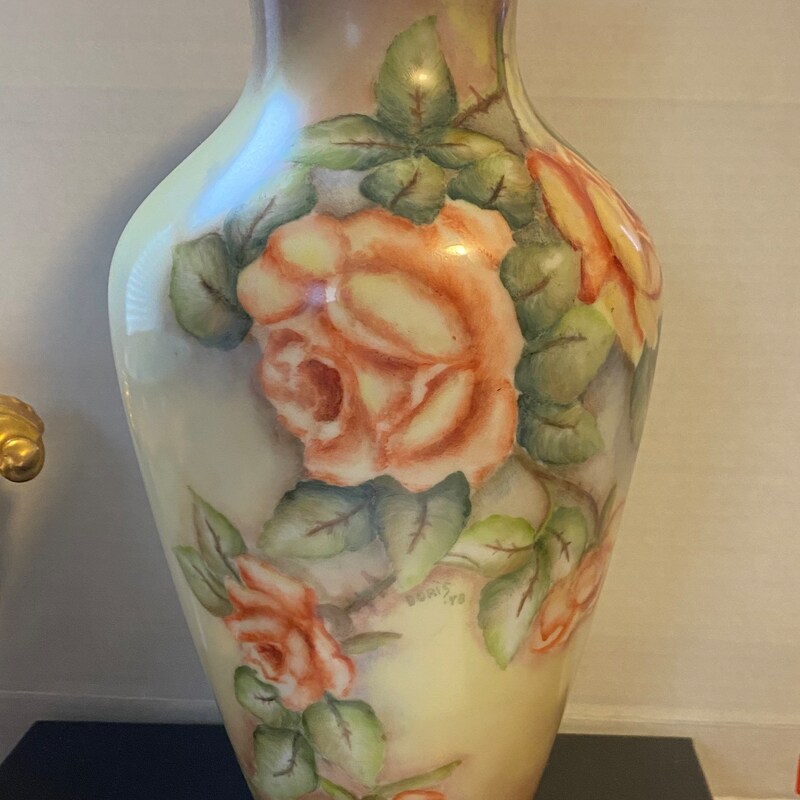 Hand Painted Rose Porcelain - Etsy