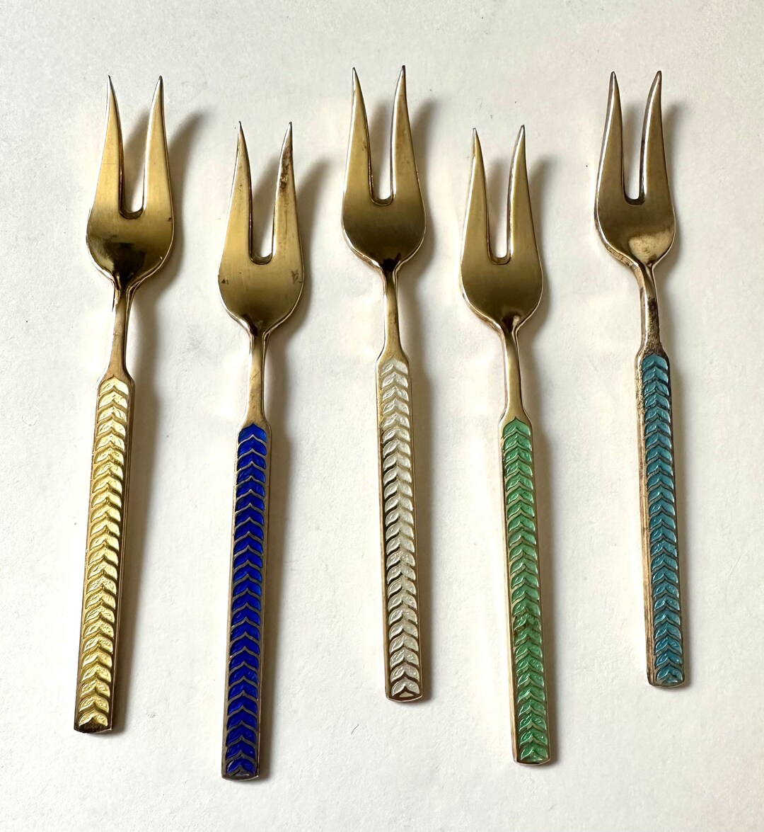 Vintage Meka Sterling Denmark Cocktail Forks (5) - Etsy