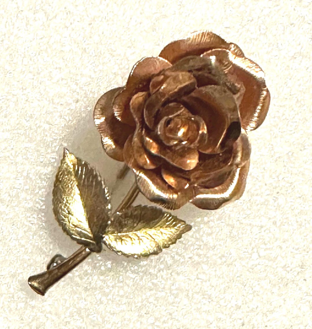 Krementz Rose Pin Gold Overlay - Etsy