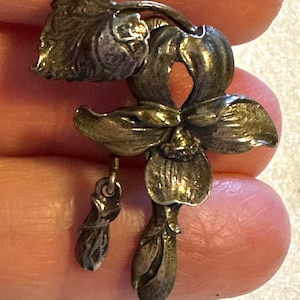 1940’s Parenti Sterling Silver Scew Back Earrings Iris Flower - Etsy