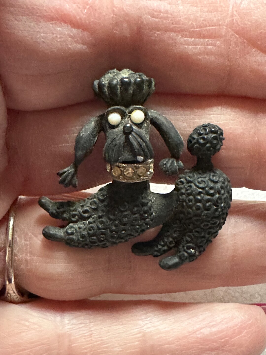 Vintage J.J. Jonette Black Poodle Pin - Etsy