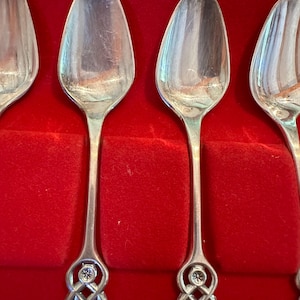 David Anderson Ringebu Pattern Demitasse Spoons 830 Silver Set of 6 ...