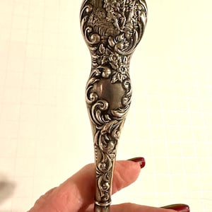 Antique Victorian English Sterling Button Hook 11.5” - Etsy