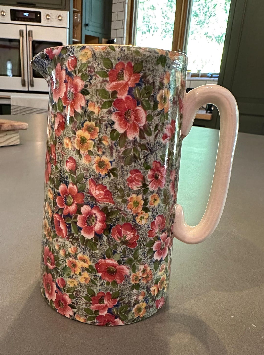 1940’s Vintage Lord Nelson Chintz Pottery “briar Rose” England Pitcher ...