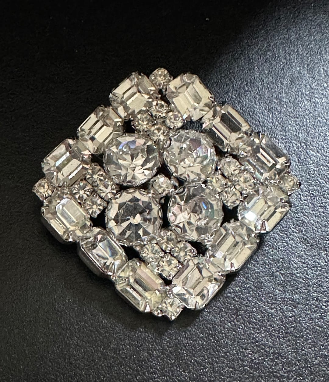 1950’s Vintage Sparkling Rhinestone Brooch Pin - Etsy