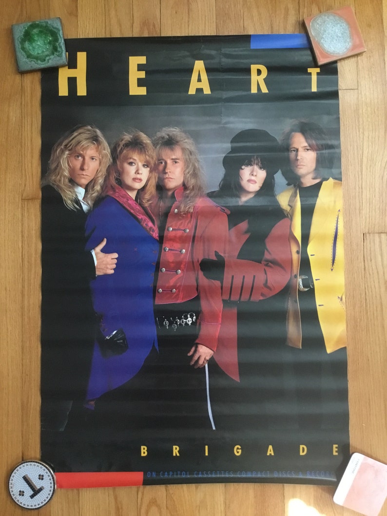 Heart "brigade" Poster Capitol Promo 24X36 Vintage - Etsy