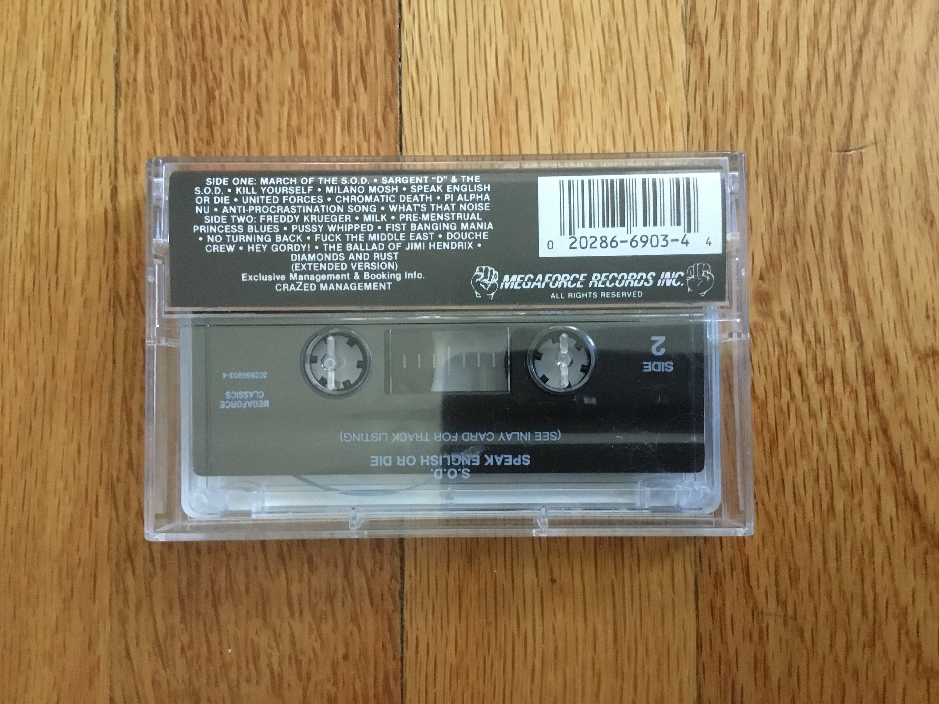 SOD Stormtroopers of Death Cassette Tape - Etsy