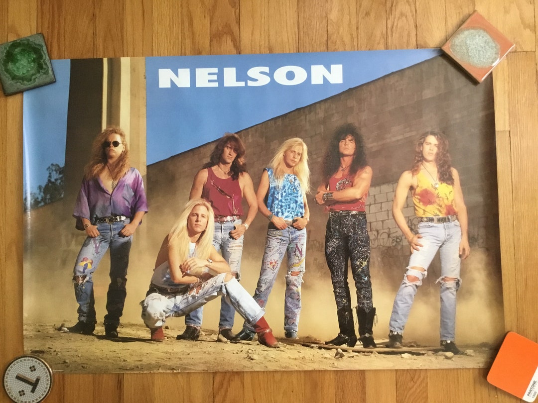 Nelson Band Shot Poster Hair Metal 1991 Vintage - Etsy