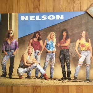 Nelson Band Shot Poster Hair Metal 1991 Vintage - Etsy