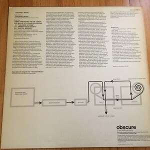 Brain Eno Discreet Music LP UK Obscure OBS-3 - Etsy