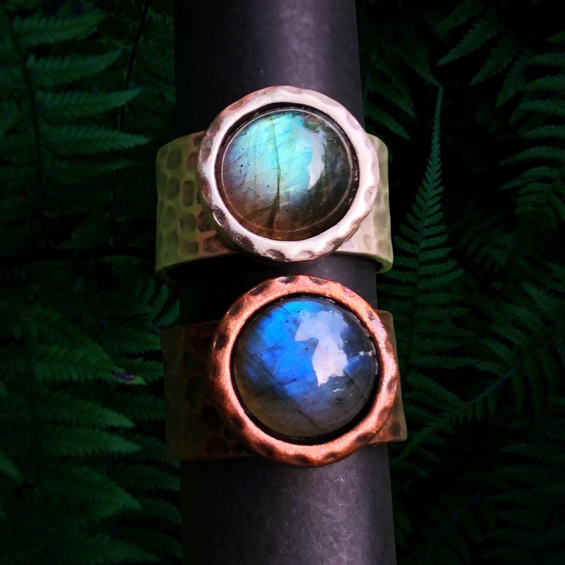 Labradorite Ring - Etsy