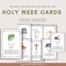 Holy Week Cards / A6 Size for Printing or Digital Use / Digital ...