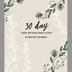 SOAP Bible Study & Prayer Journal**printable DIGITAL DOWNLOAD 8.5in X ...