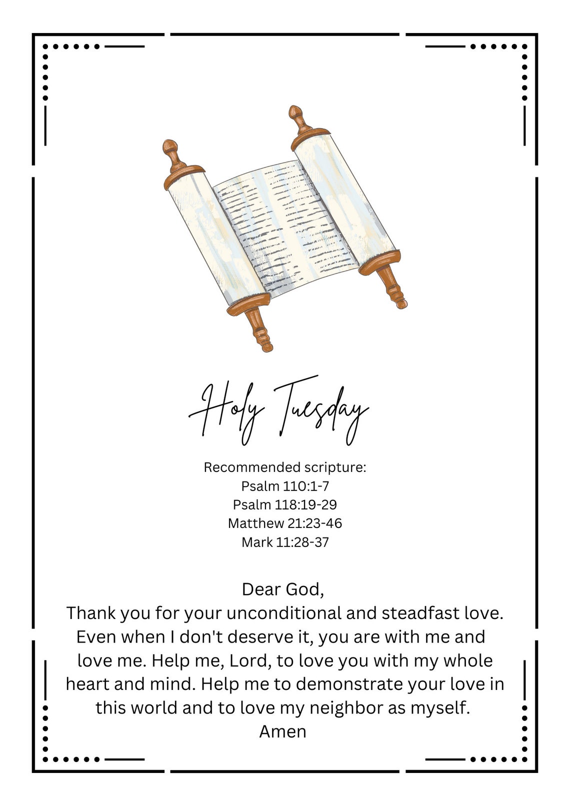 Holy Week Cards / A6 Size for Printing or Digital Use / Digital ...