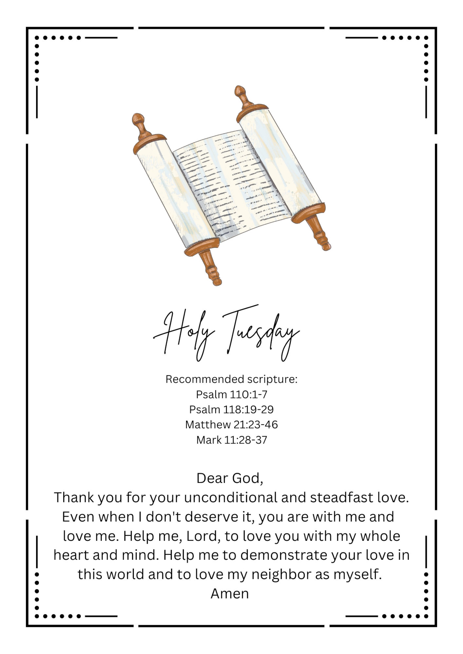 Holy Week Cards / A6 Size for Printing or Digital Use / Digital ...