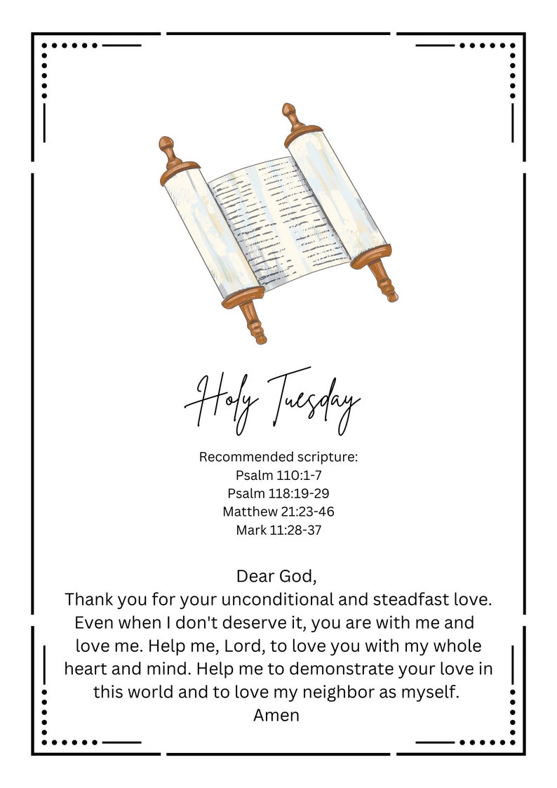 Holy Week Cards / A6 Size for Printing or Digital Use / Digital ...