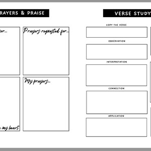 SOAP Bible Study & Prayer Journal**printable DIGITAL DOWNLOAD 8.5in X ...