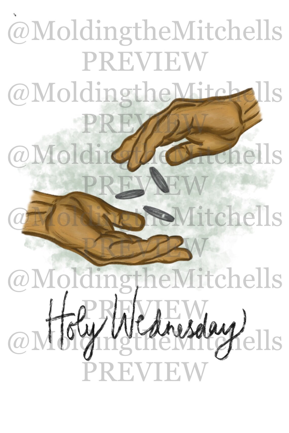 DOWNLOAD Holy Week 4x6 Cards Image&day hand Drawn Images - Etsy