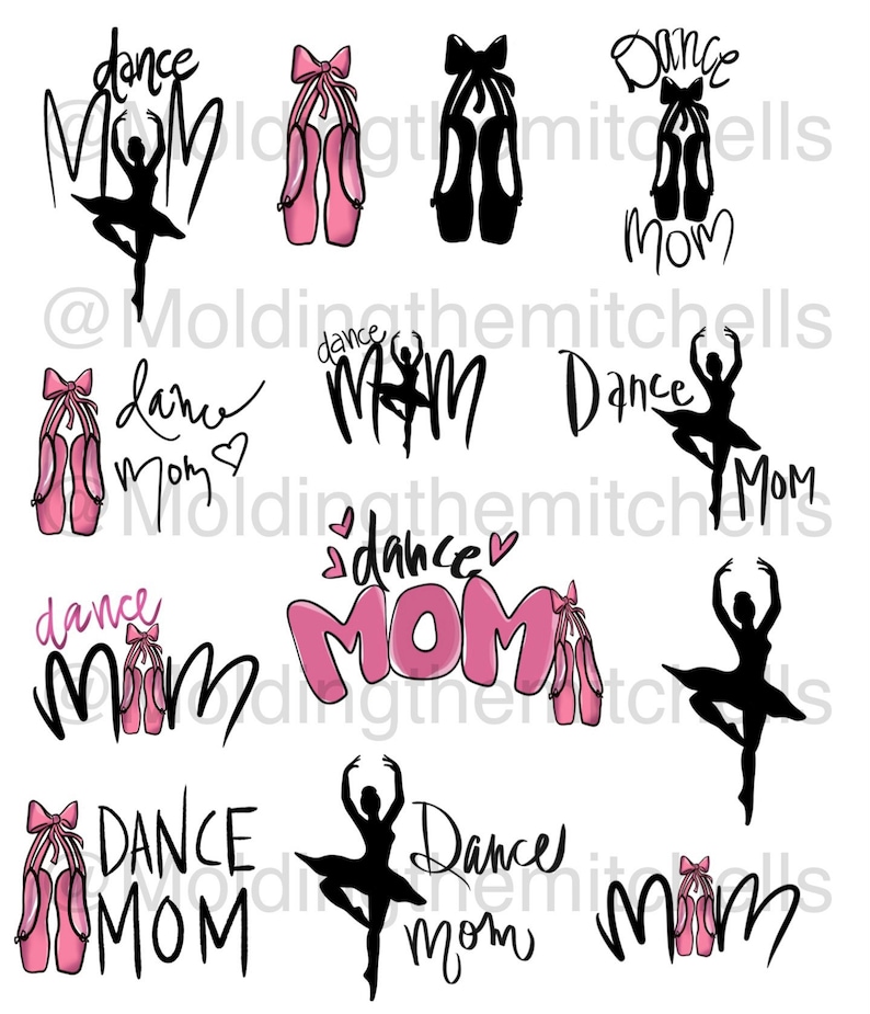 Dance Mom PNG File Bundle*** 13 Hand-drawn Images DIGITAL DOWNLOAD ...