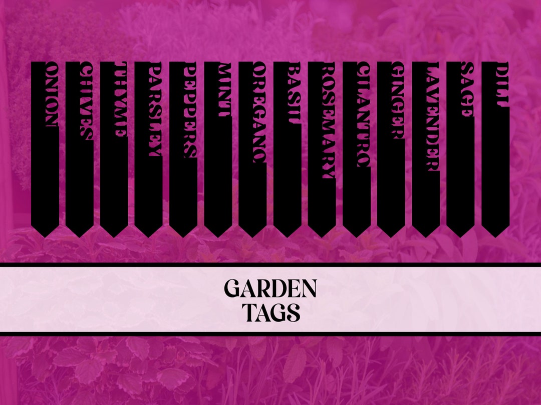 Garden Name Tags - Etsy