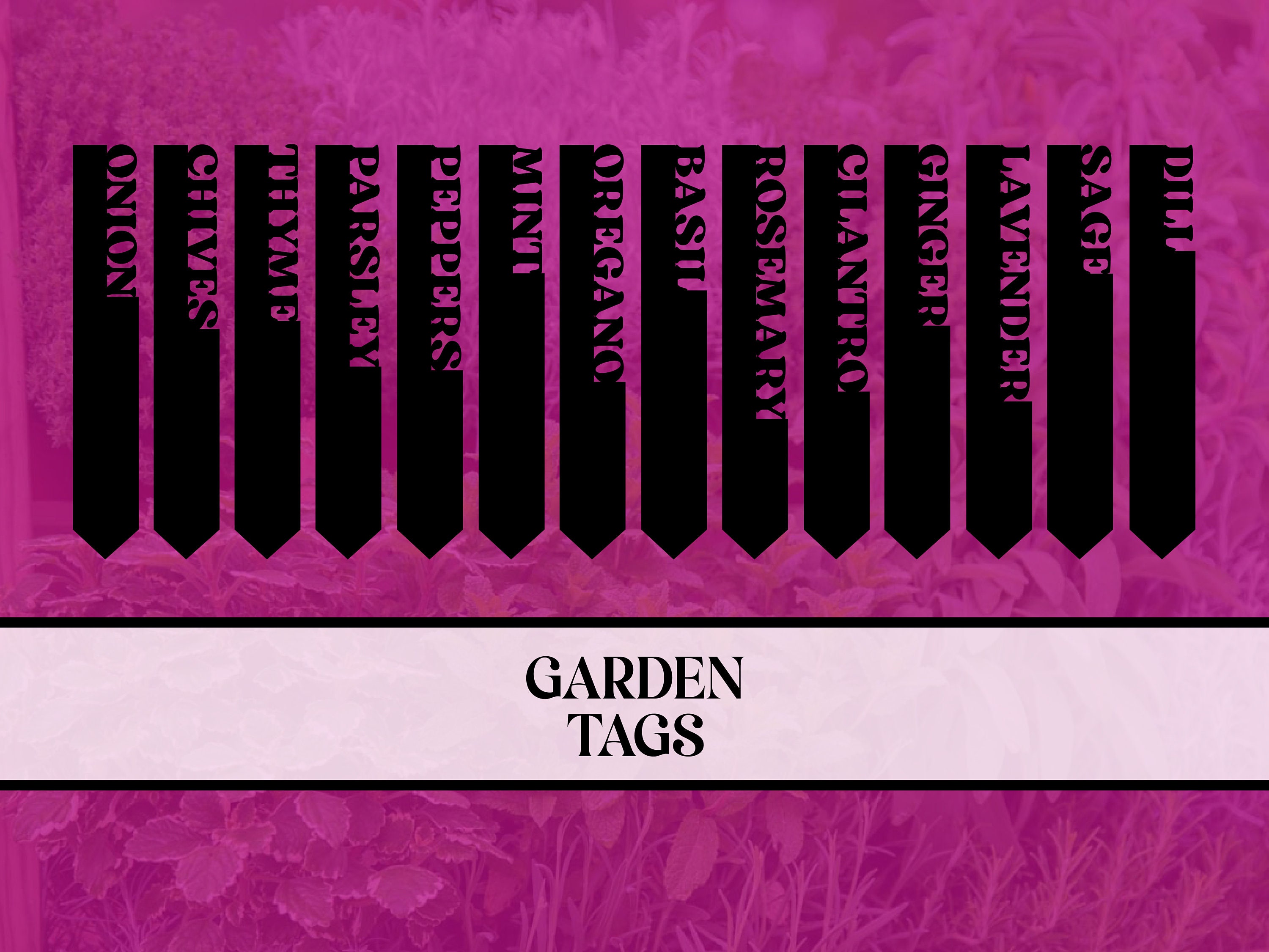Garden Name Tags - Etsy