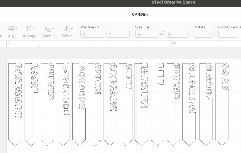 Garden Name Tags - Etsy