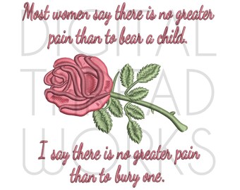 Memory Pillow Embroidery Design Sympathy Grief Machine - Etsy UK