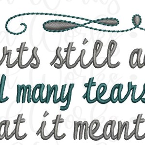 Sympathy Embroidery Machine Design: Memory Pillow Pattern (5x7, 6x10 ...