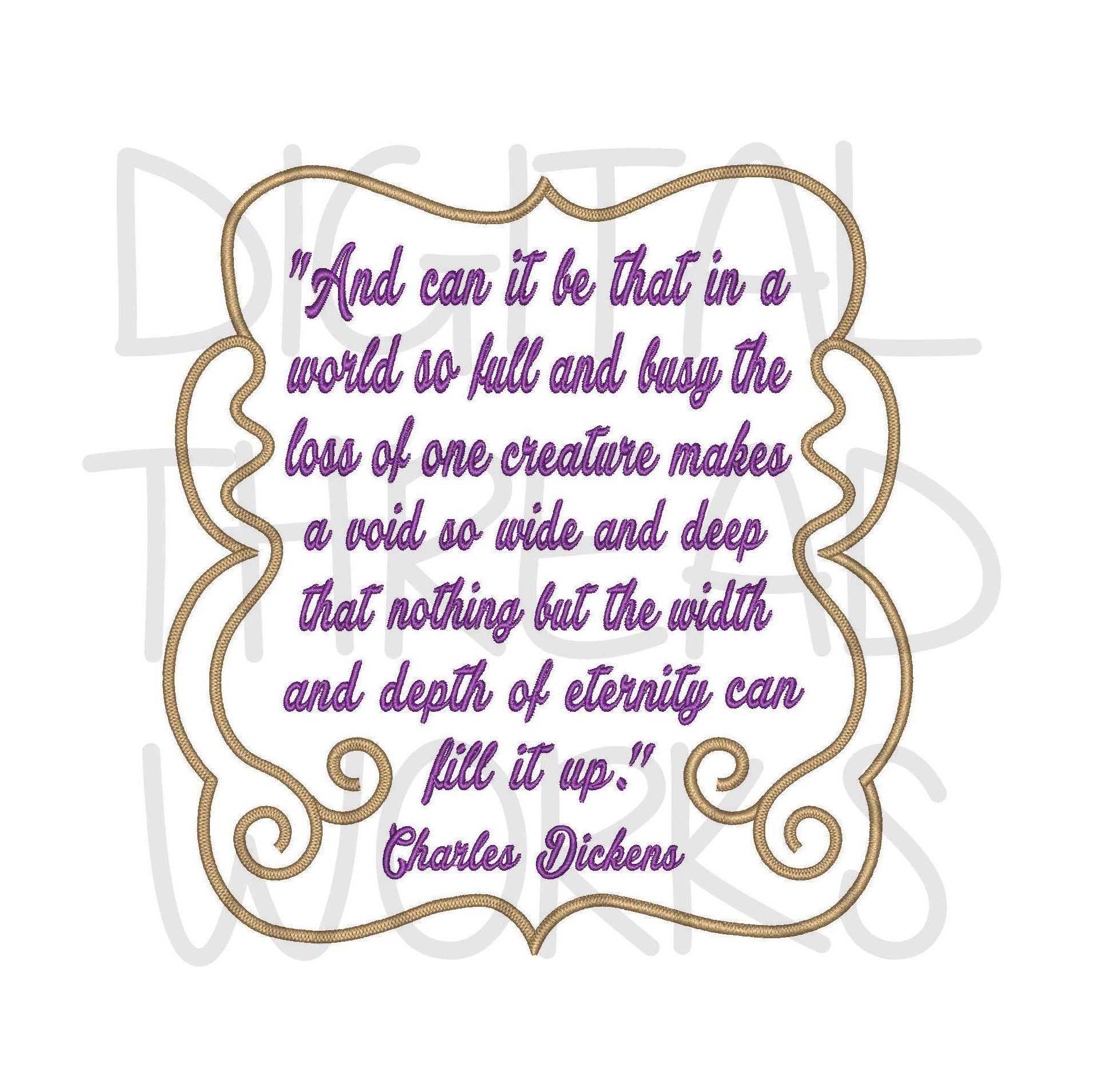 Sympathy Embroidery Machine Design, Memory Pillow Pattern (5x7, 6x10 ...