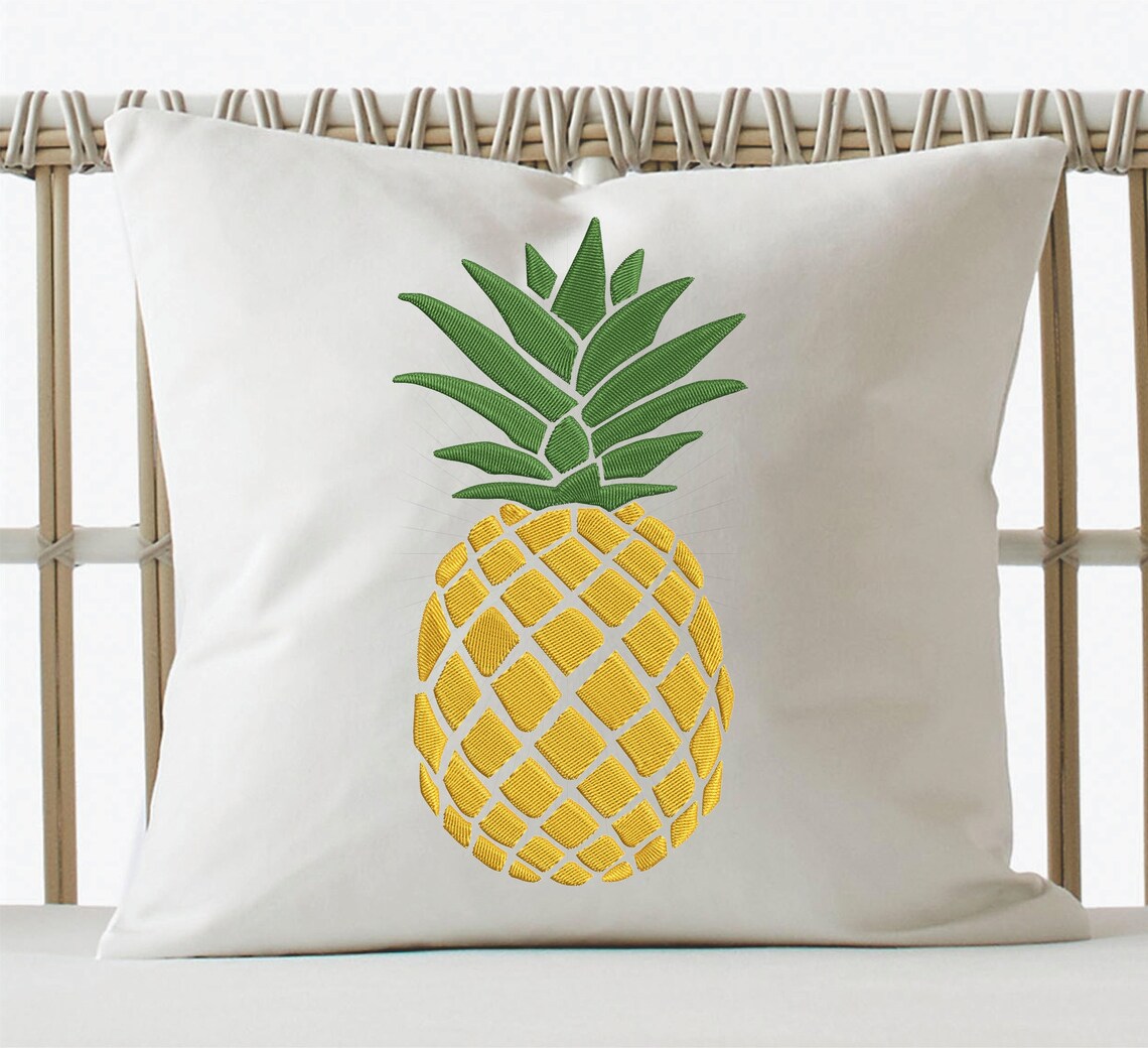 Pineapple Embroidery Pattern for 4x4 5x7 and 6x10 Inch Hoops. - Etsy