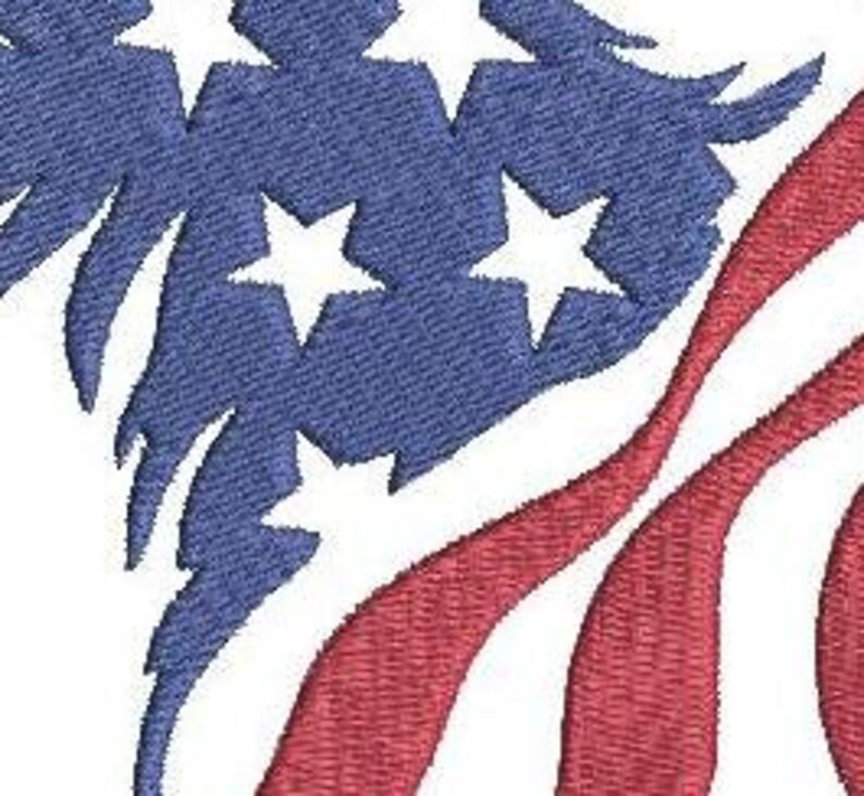American Flag Eagle Machine Embroidery Design. Instant | Etsy