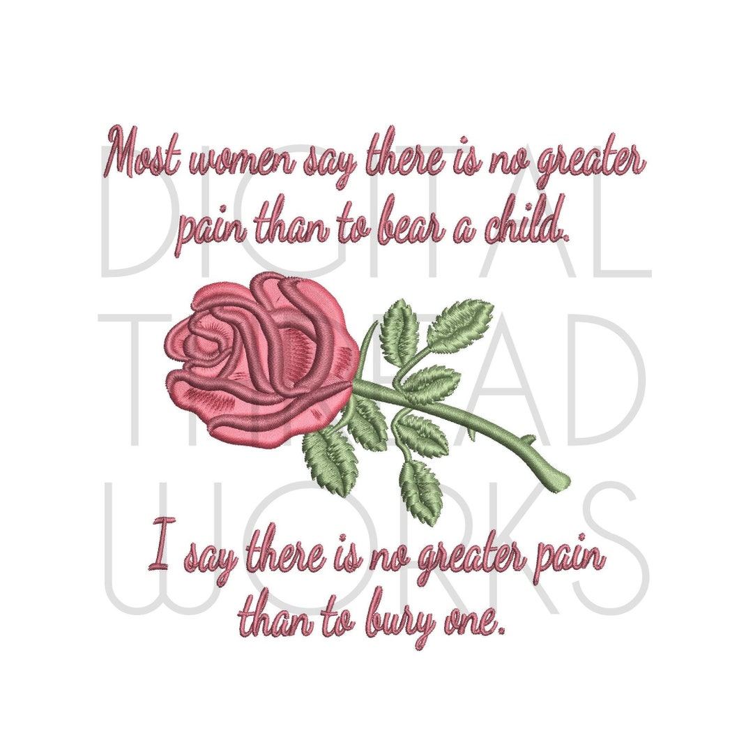 Child Loss Machine Embroidery Sympathy Grief Design Instant Download ...