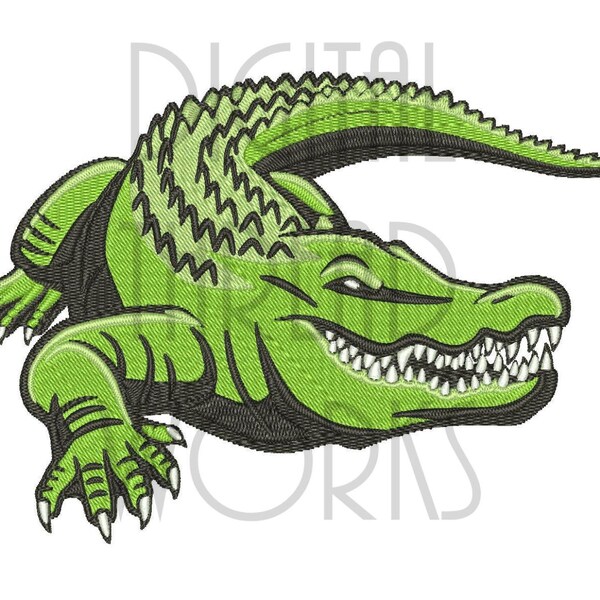Alligator Embroidery - Etsy