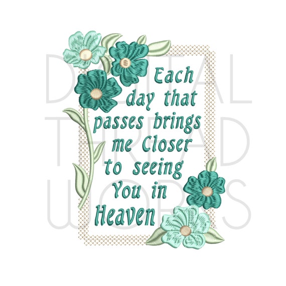 Sympathy Embroidery Machine Design for 4x4 5x7 6x10 Inch - Etsy