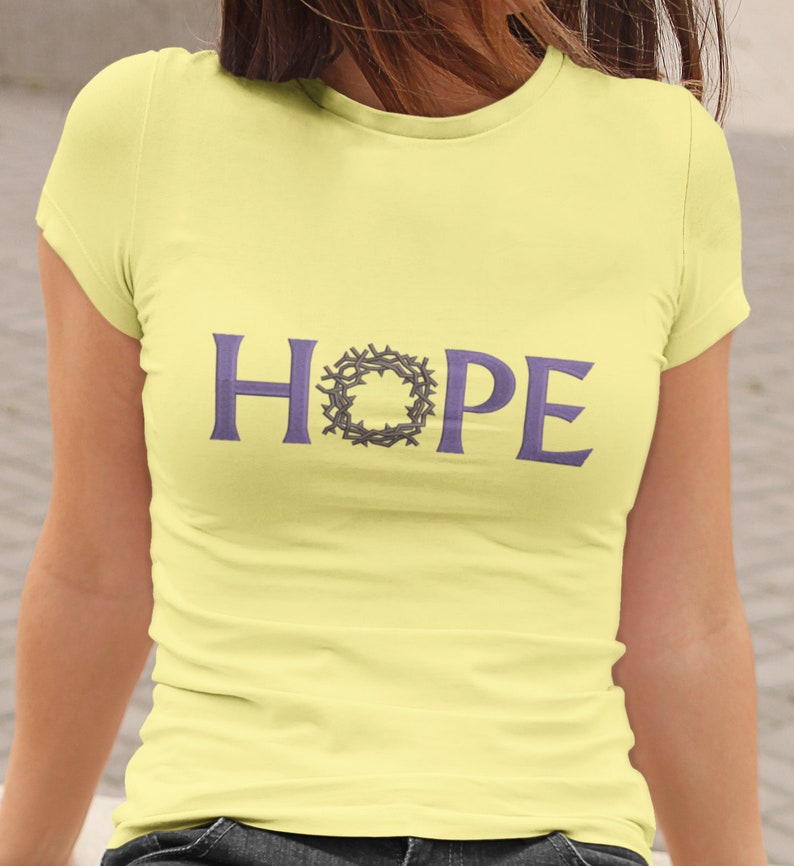 HOPE Crown of Thorns Machine Embroidery Design (instant Download) - Etsy