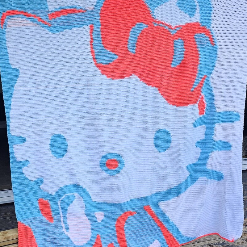 Hello Kittys Blanket - Etsy