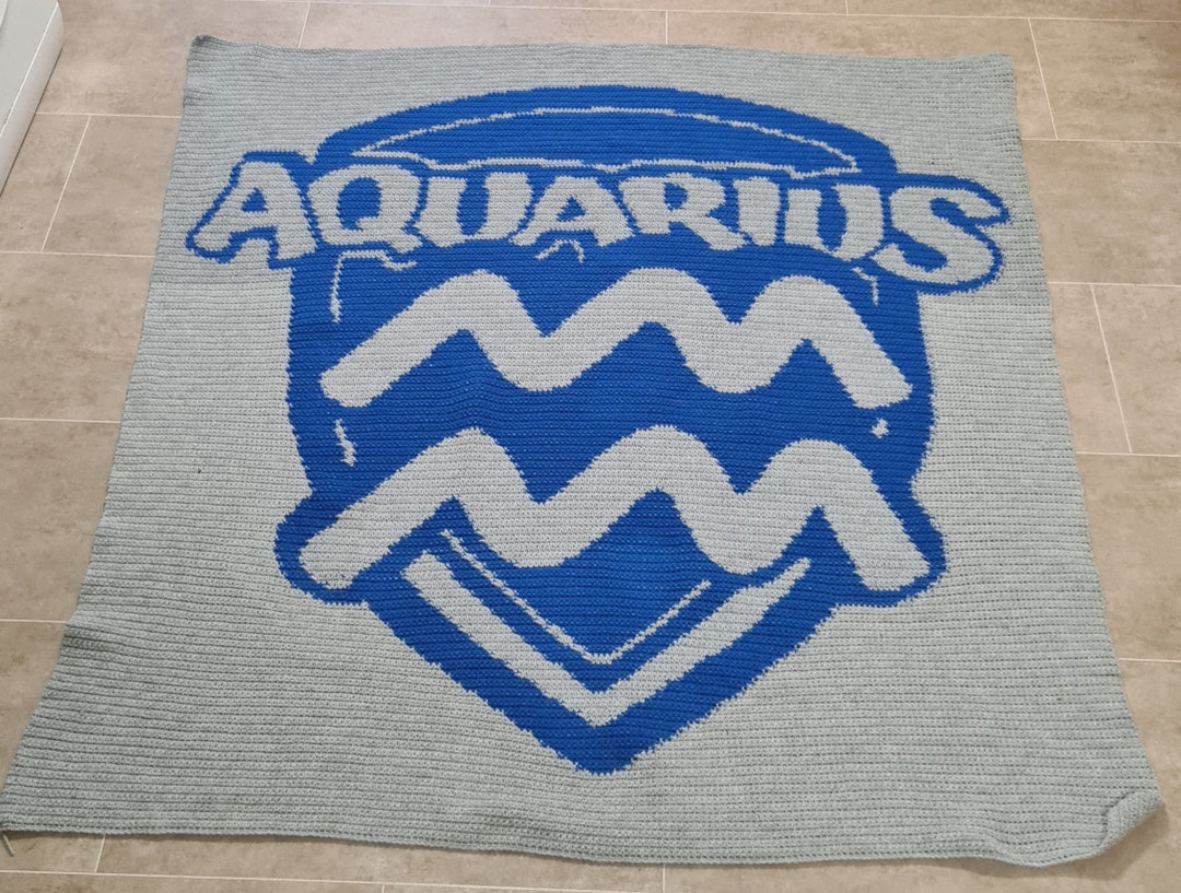 AQUARIUS Single Crochet Blanket Pattern - Etsy