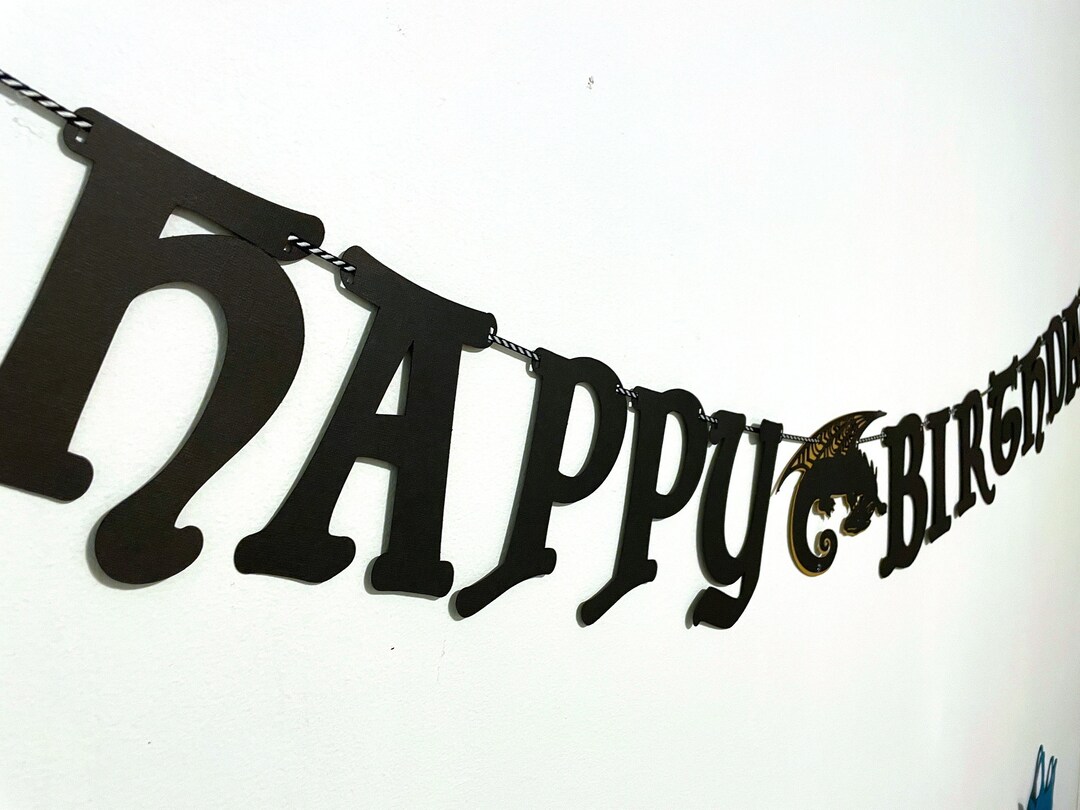 A Mythical Banner for Happy Birthday Magic: Medieval Lord of - Etsy