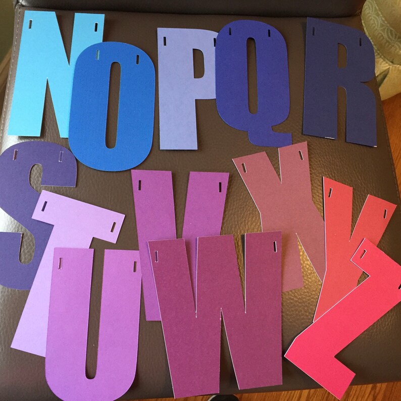 Alphabet Rainbow DIY Banner: Teach Abc's & Spelling Words | Etsy