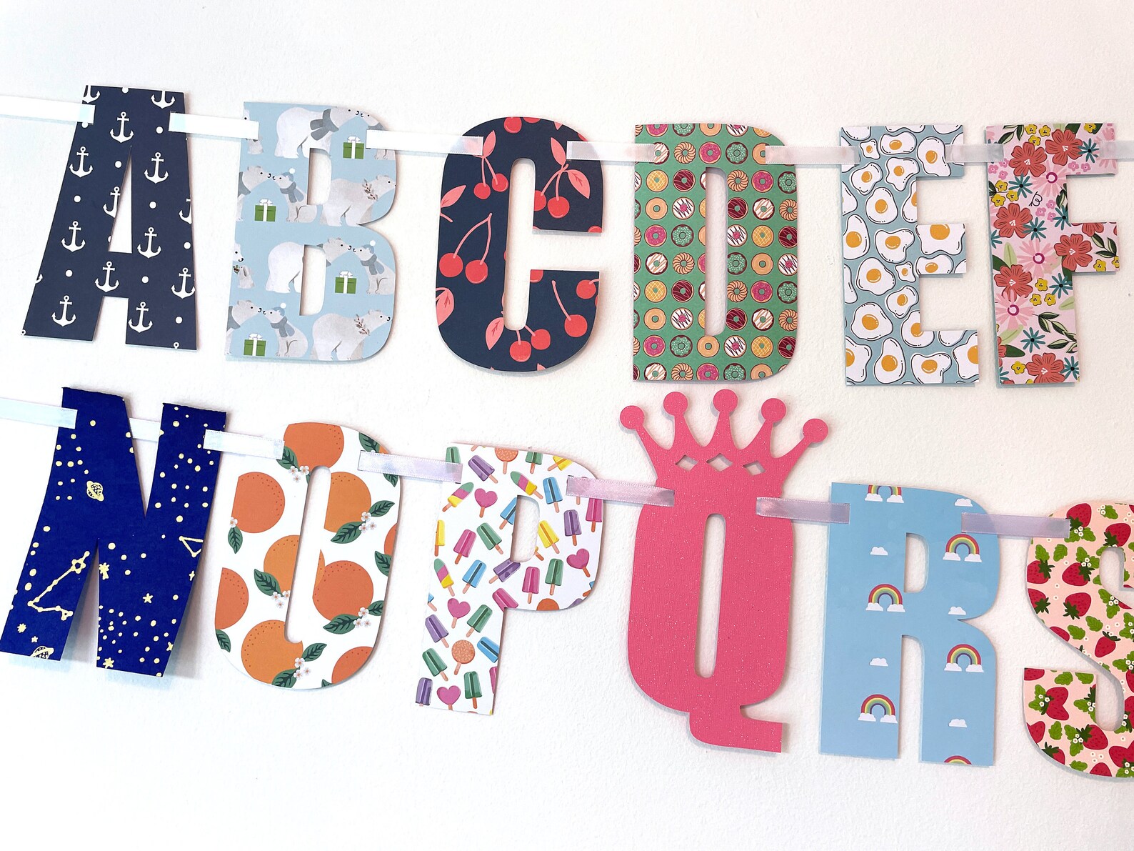 Abcs DIY: A is Anchor B is Bear C is Cherries Alphabet - Etsy