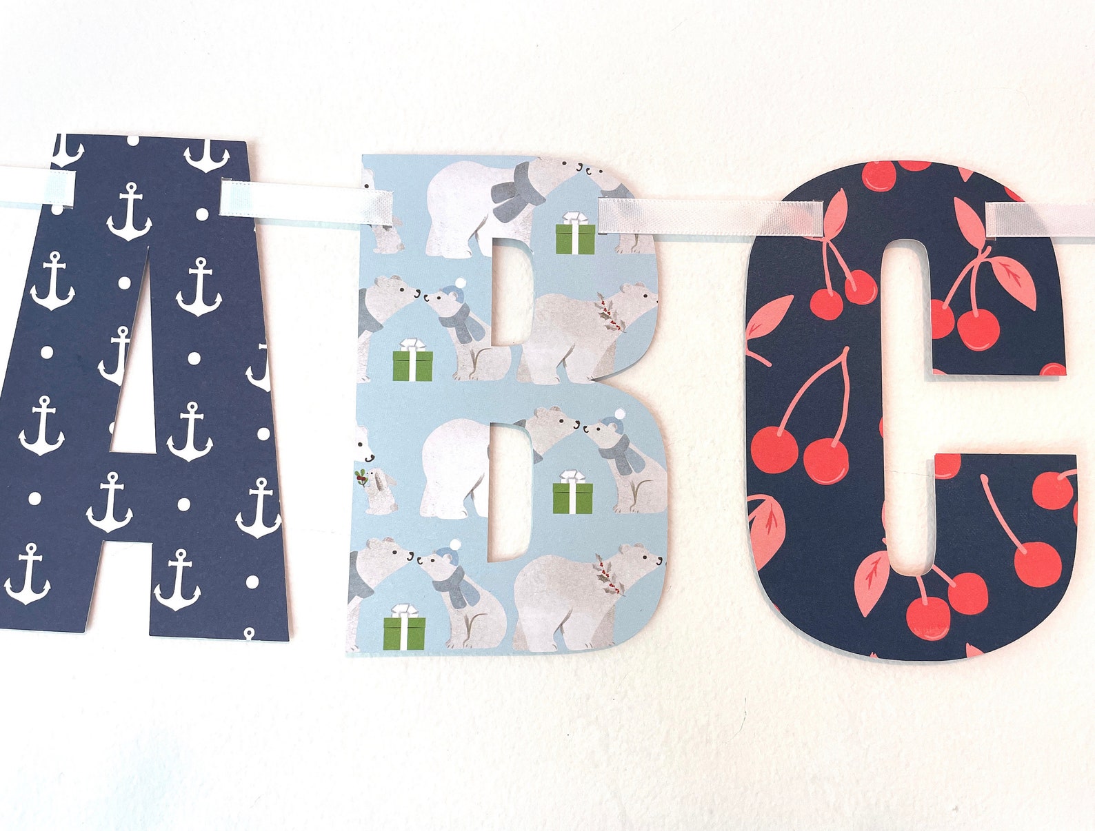 Abcs DIY: A is Anchor B is Bear C is Cherries Alphabet - Etsy