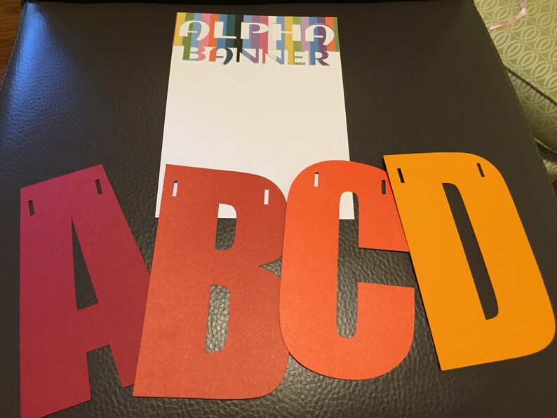Alphabet Rainbow DIY Banner: Teach Abc's & Spelling Words | Etsy