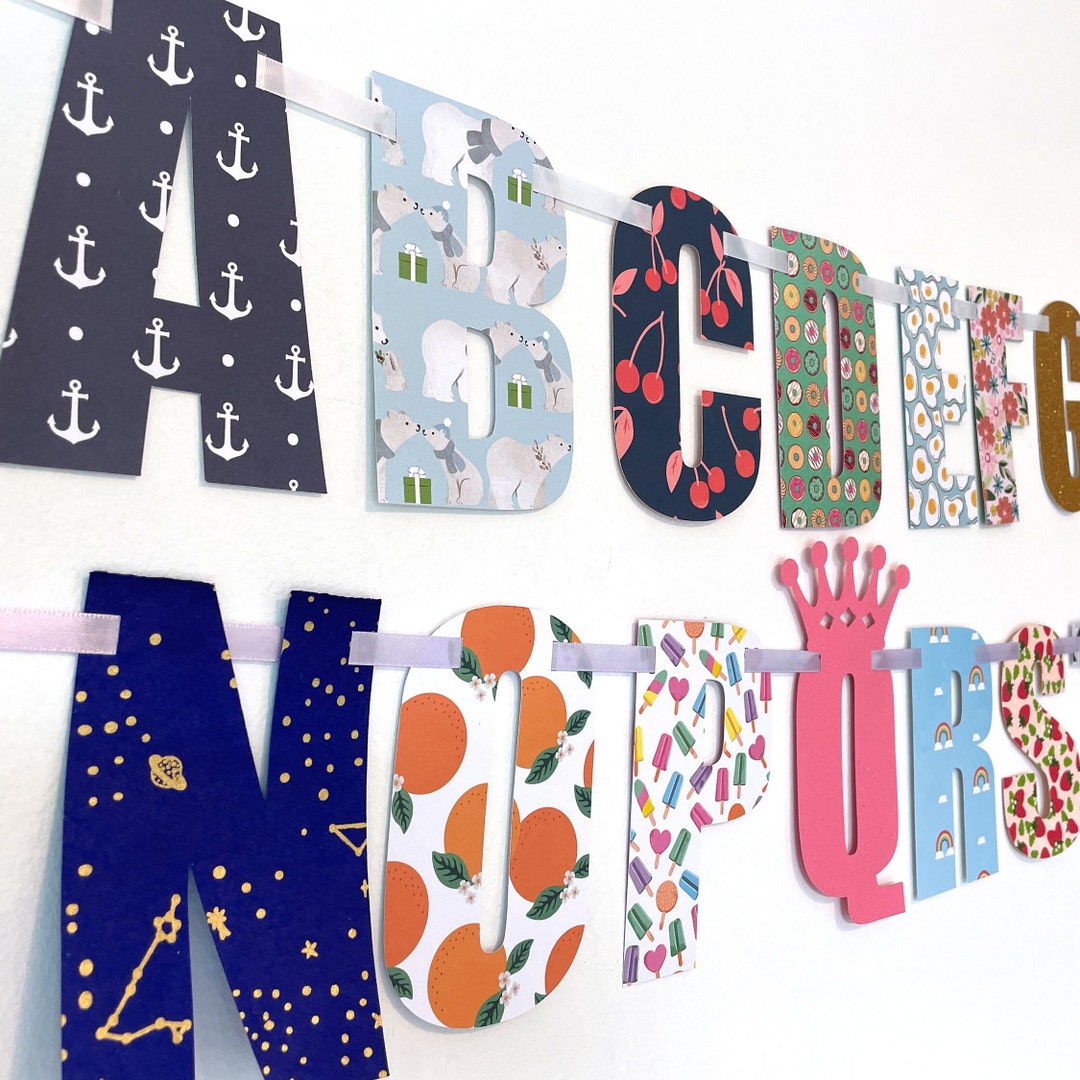 Abcs DIY: A is Anchor, B is Bear, C is Cherries Alphabet Banner. Home ...