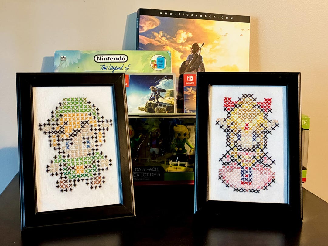 Link and Zelda Cross Stitch - Etsy