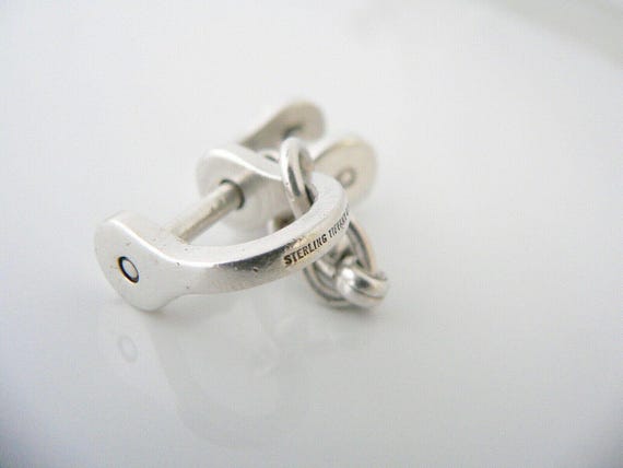 Tiffany & Co Silver Shackle Valet Key Ring Keyring Ke… - Gem